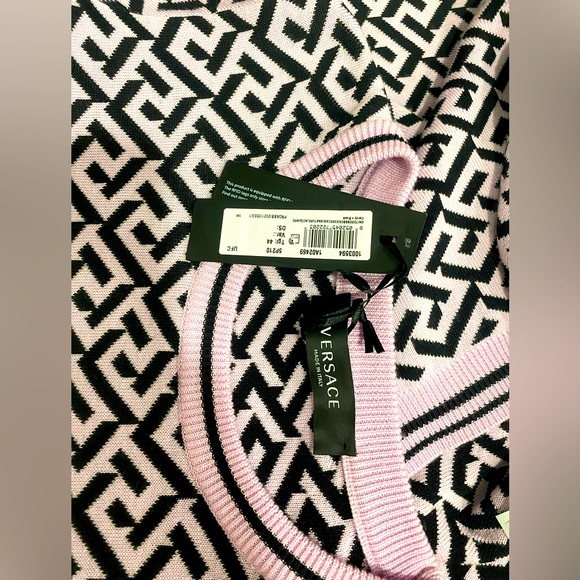 Versace | Dresses | Versace La Greca Knit Dress | Poshmark